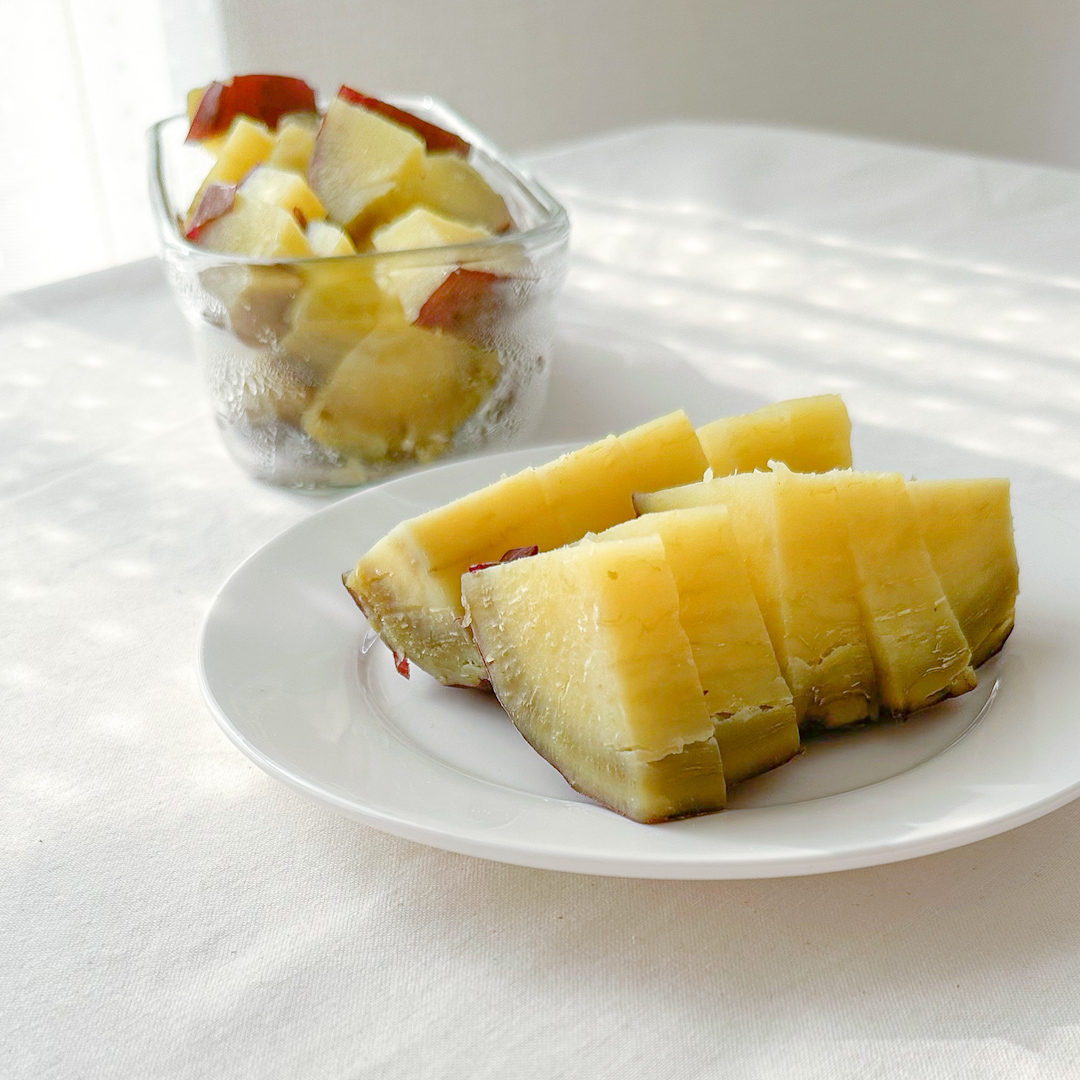 おかしの食べすぎに終止符を🤺ひとくちふかし芋 Mamatas ママタス